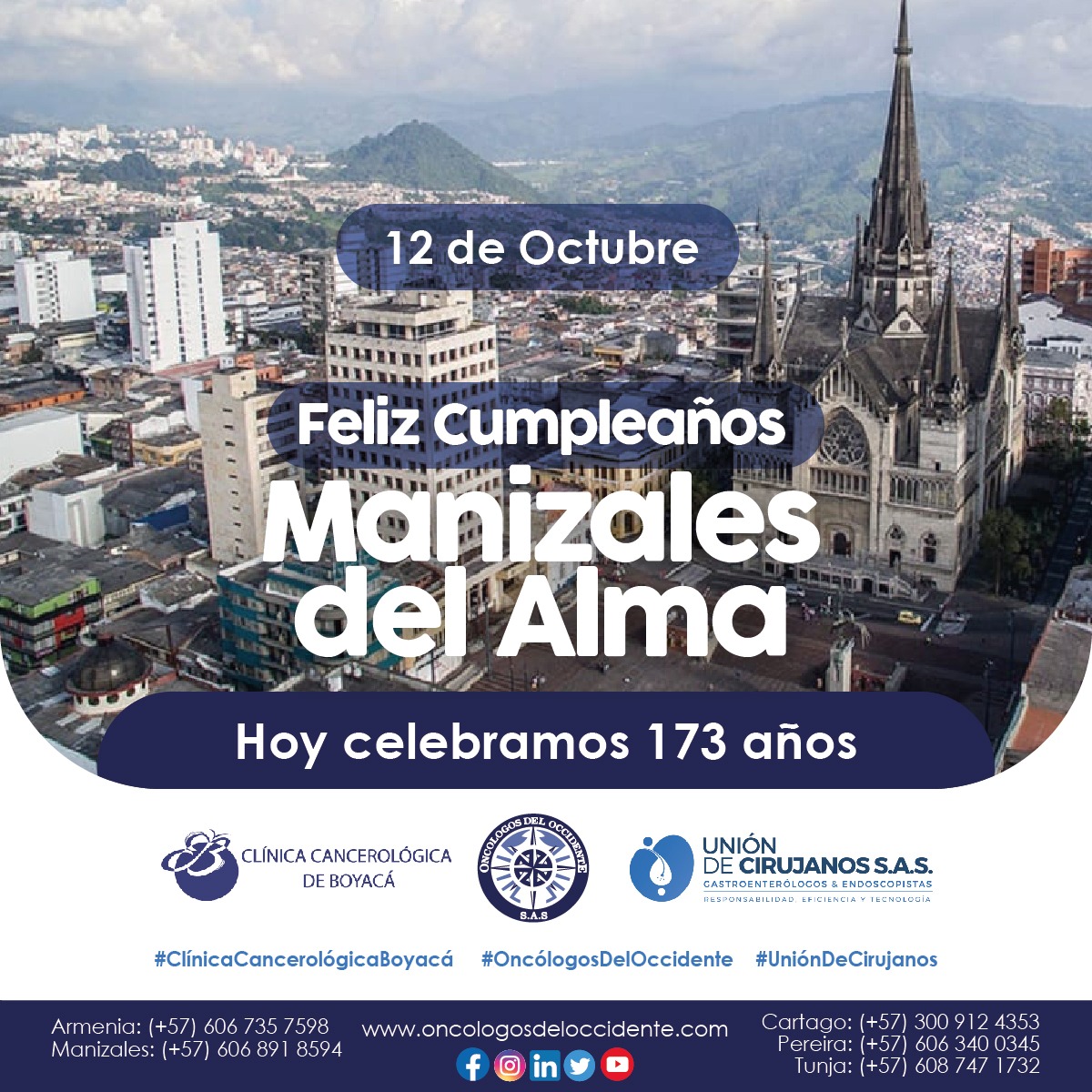 12 octubre, 2022 • Oncólogos del Occidente S.A.S. | Zentria | Tratamientos de Cáncer en Armenia ...